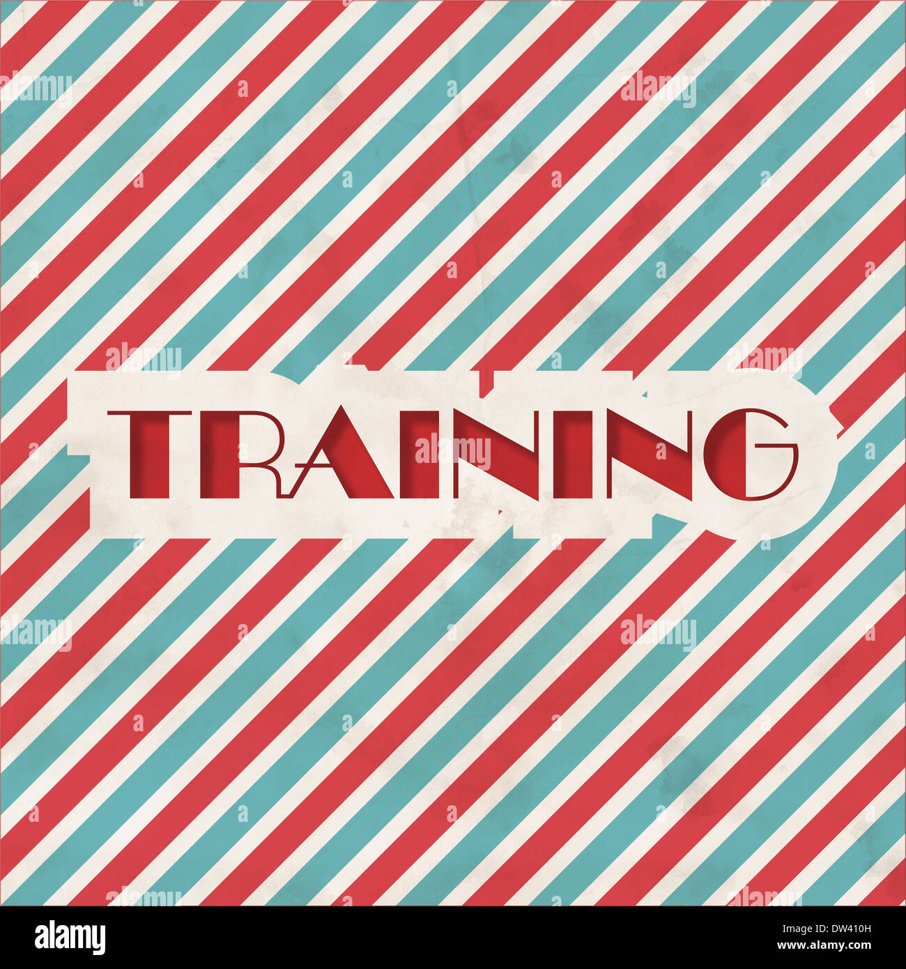 Training Concept on Striped Background Stock Photo - Alamy