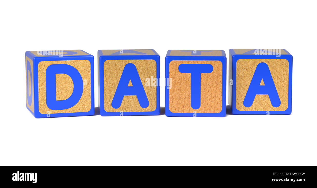 Data - Colored Childrens Alphabet Blocks Stock Photo - Alamy