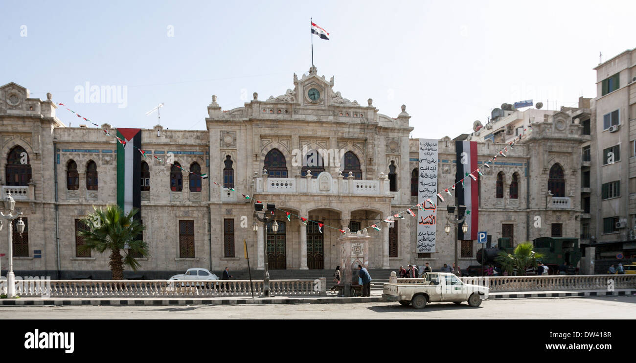 Government building in downtown Damascus, Syria Stock Photo - Alamy