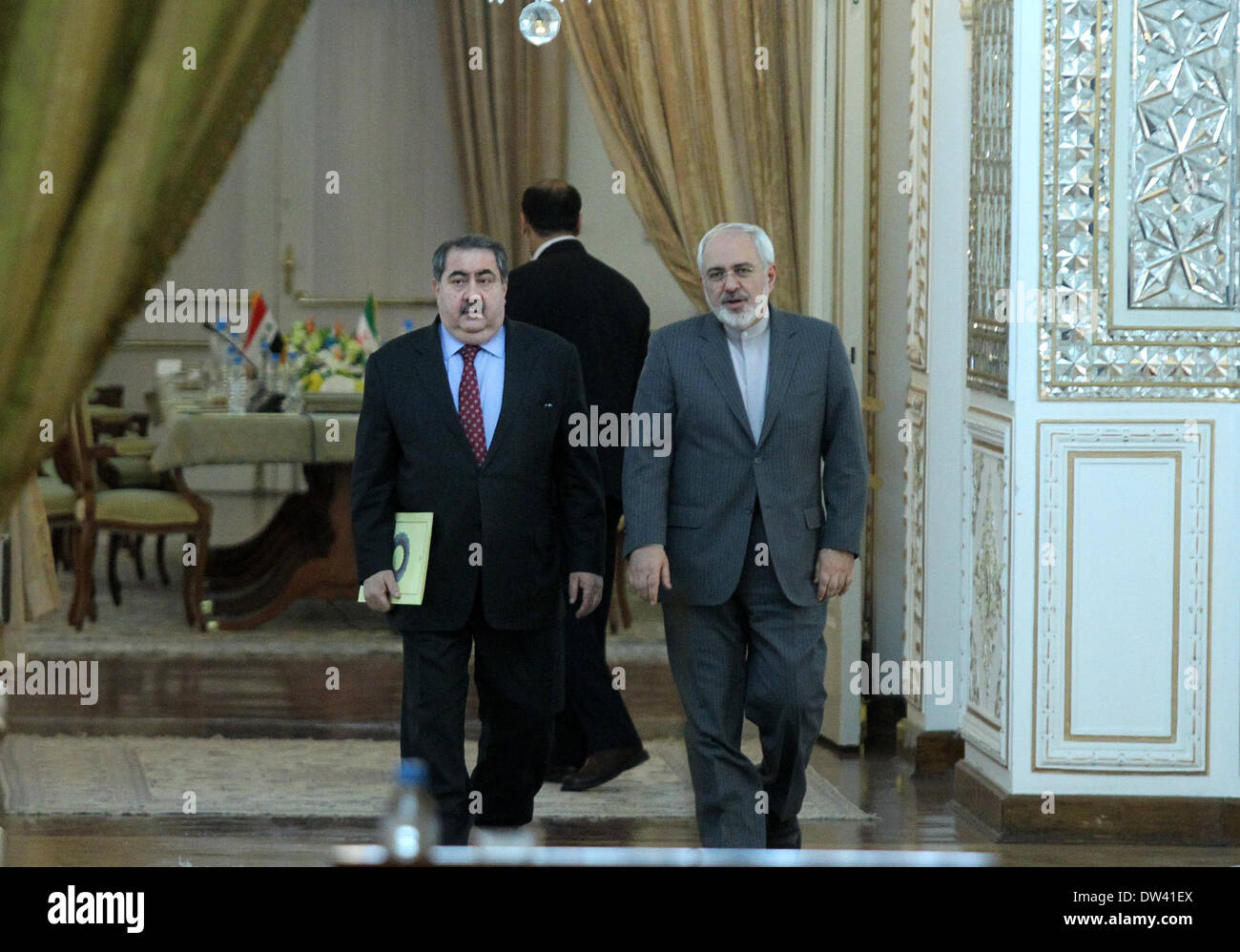Tehran, Iran. 26th Feb, 2014. Iranian Foreign Minister Mohammad-Javad ...