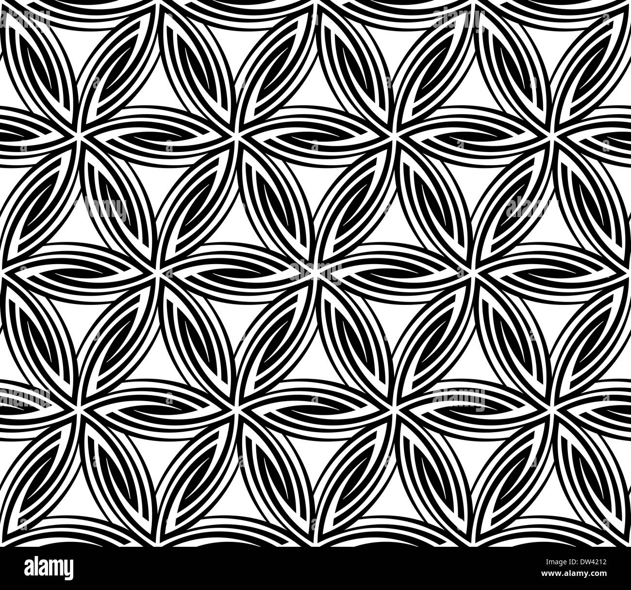 Seamless Floral Circular Pattern Stock Photo - Alamy