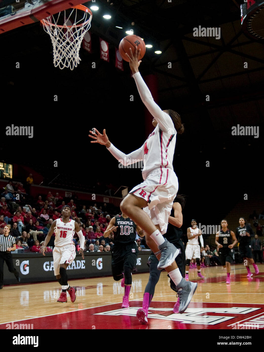 Piscataway, New Jersey, USA. 26th Feb, 2014. Rutgers' guard Briyona ...