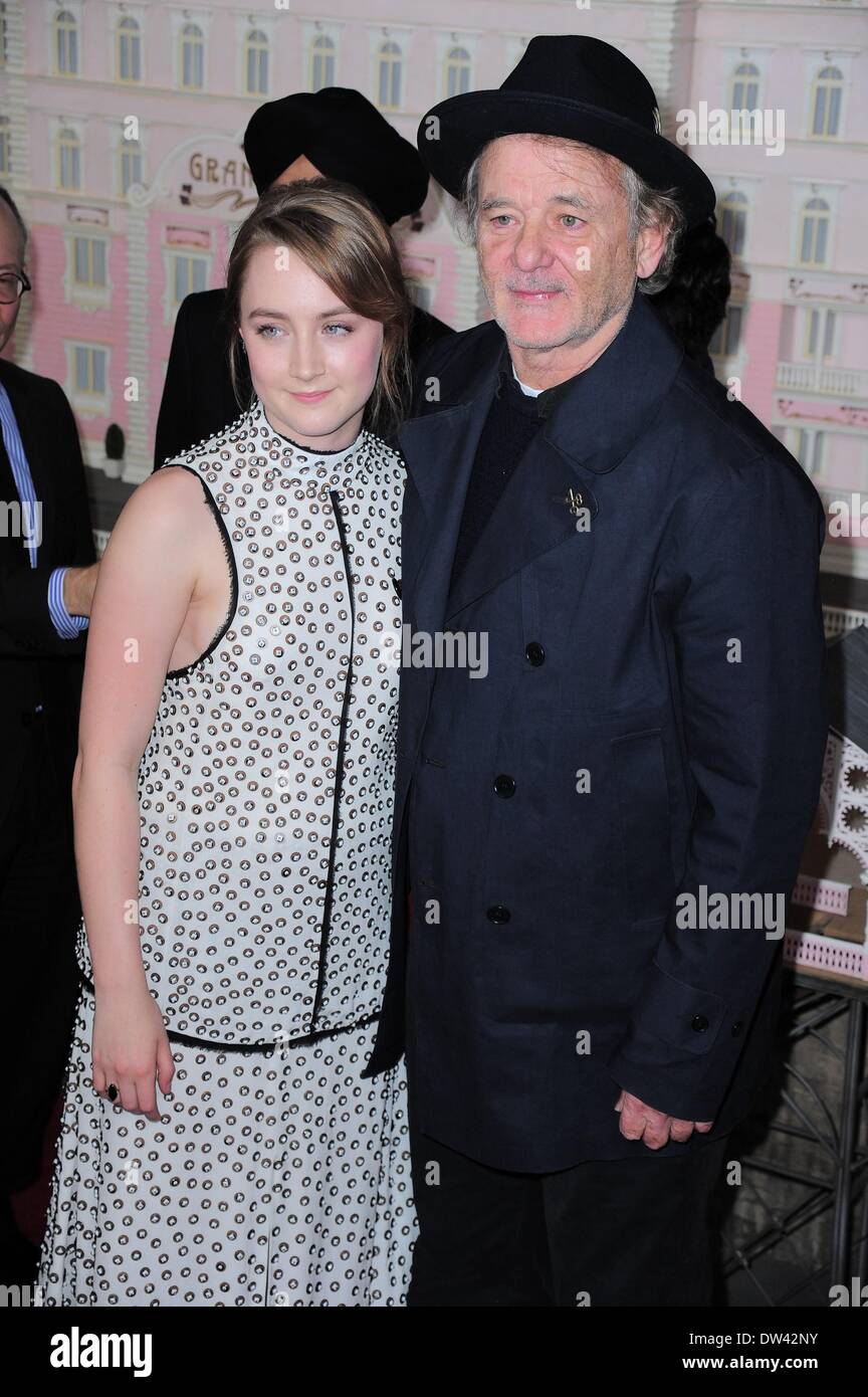 New York, NY, USA. 26th Feb, 2014. Saoirse Ronan, Bill Murray at ...