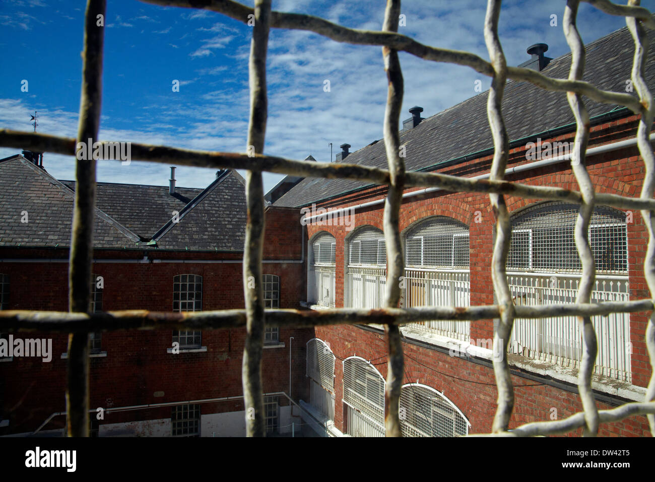 Cell block in historic Dunedin Prison (1896), Dunedin, South Island ...
