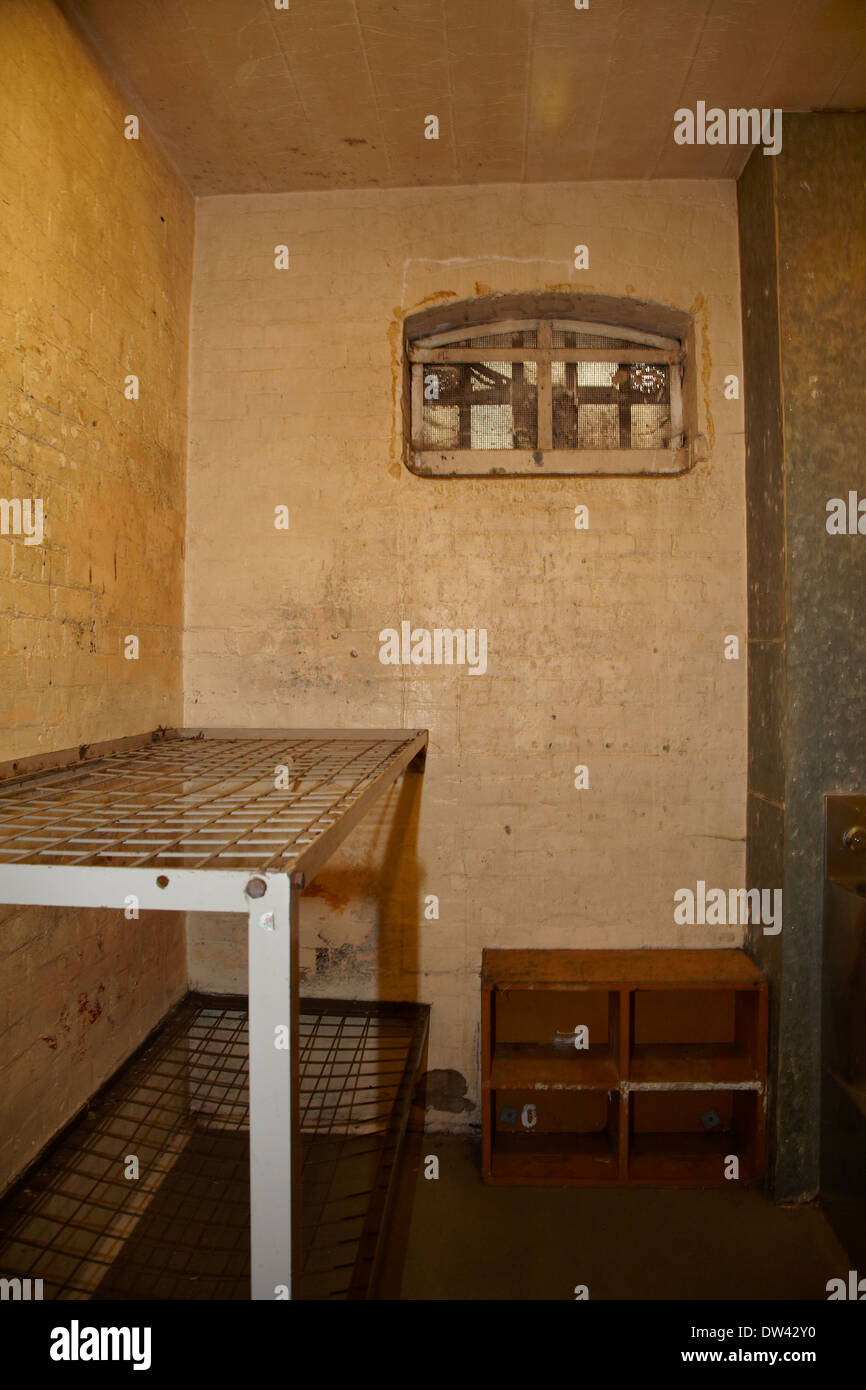 Cell in historic Dunedin Prison (1896), Dunedin, South Island, New ...