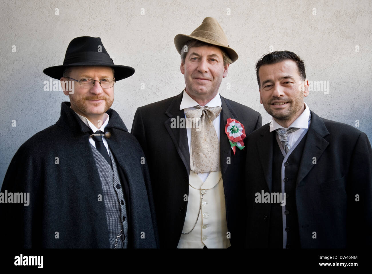 Italy, Recoaro Terme, "Chiamata di Marzo" festival, Mayor Giovanni ...