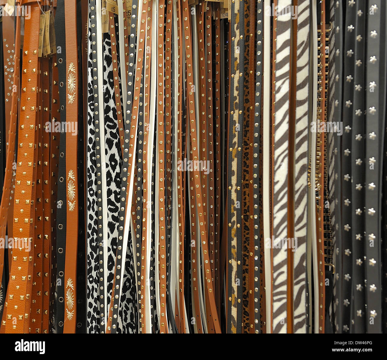 Hanging belts hi-res stock photography and images - Alamy