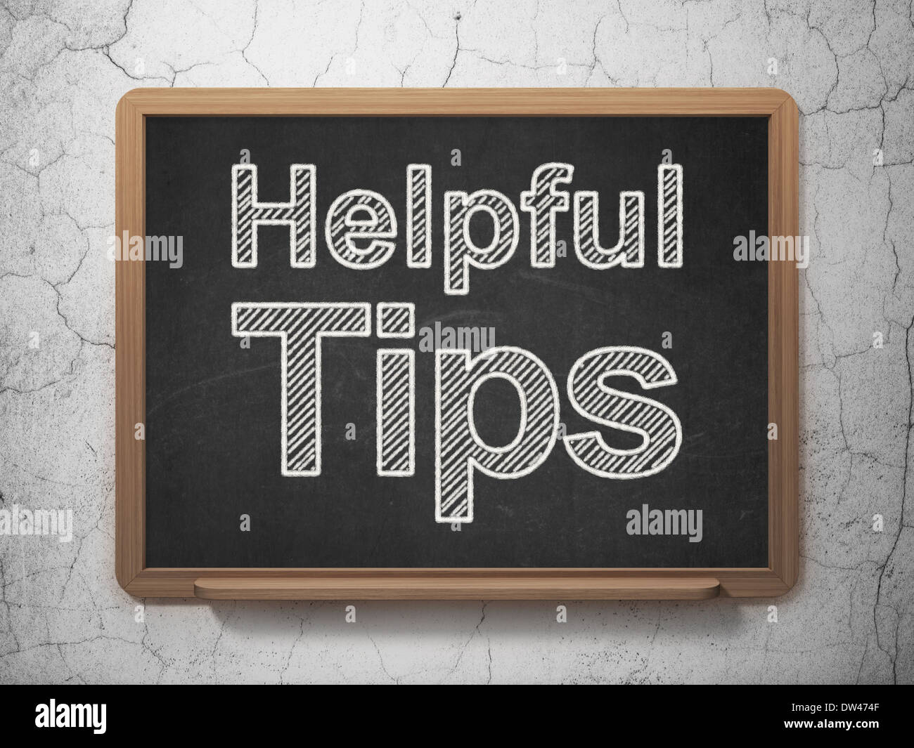 Education concept: Helpful Tips on chalkboard background Stock Photo ...