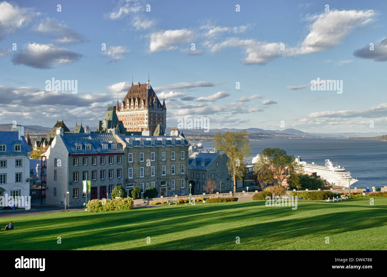 HDR Quebec City Quebec Canada beautiful scene with the famous Chateau ...