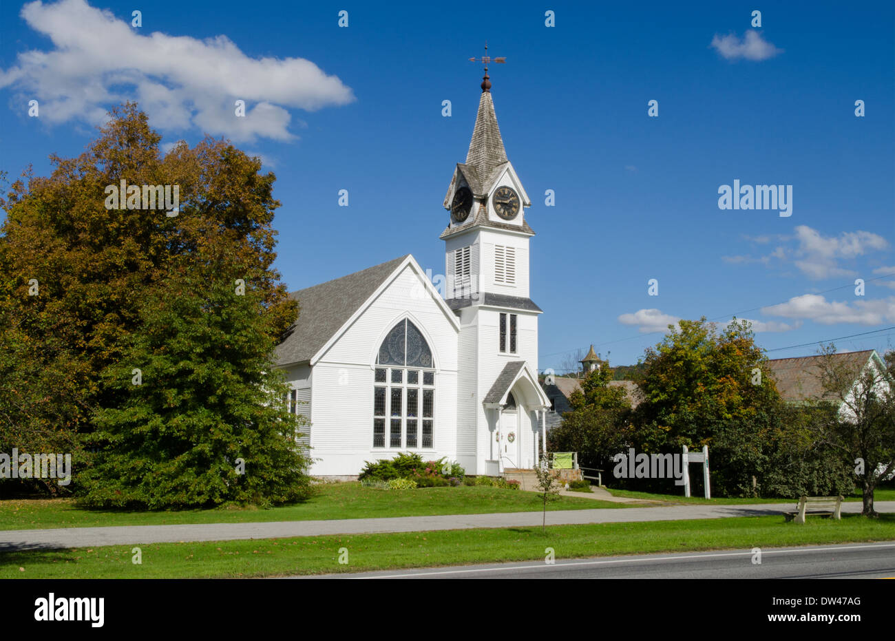 Fall colors of Cambridge Vermont in New England with Cambridge United ...