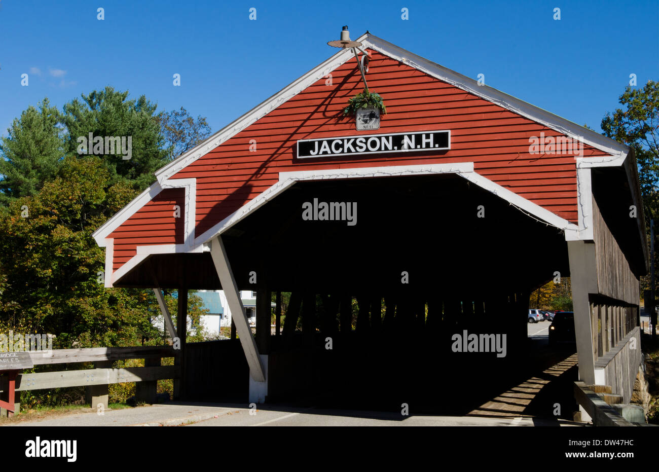 Jackson New Hampshire Covered Bridge 1876 in Northern New England in ...
