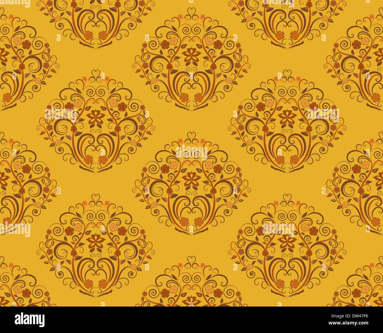 Retro wallpaper. Seamless. Vector illustration Stock Photo - Alamy