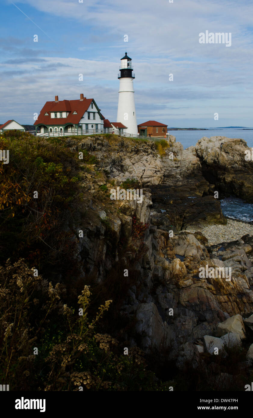 Portland Maine beautiful lighthouse called Portland Headlight with ...
