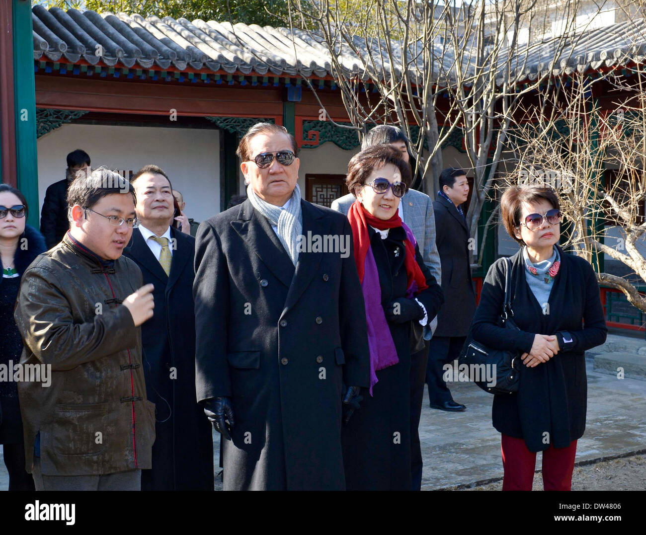 Beijing, China. 27th Feb, 2014. Kuomintang Honorary Chairman Lien Chan ...