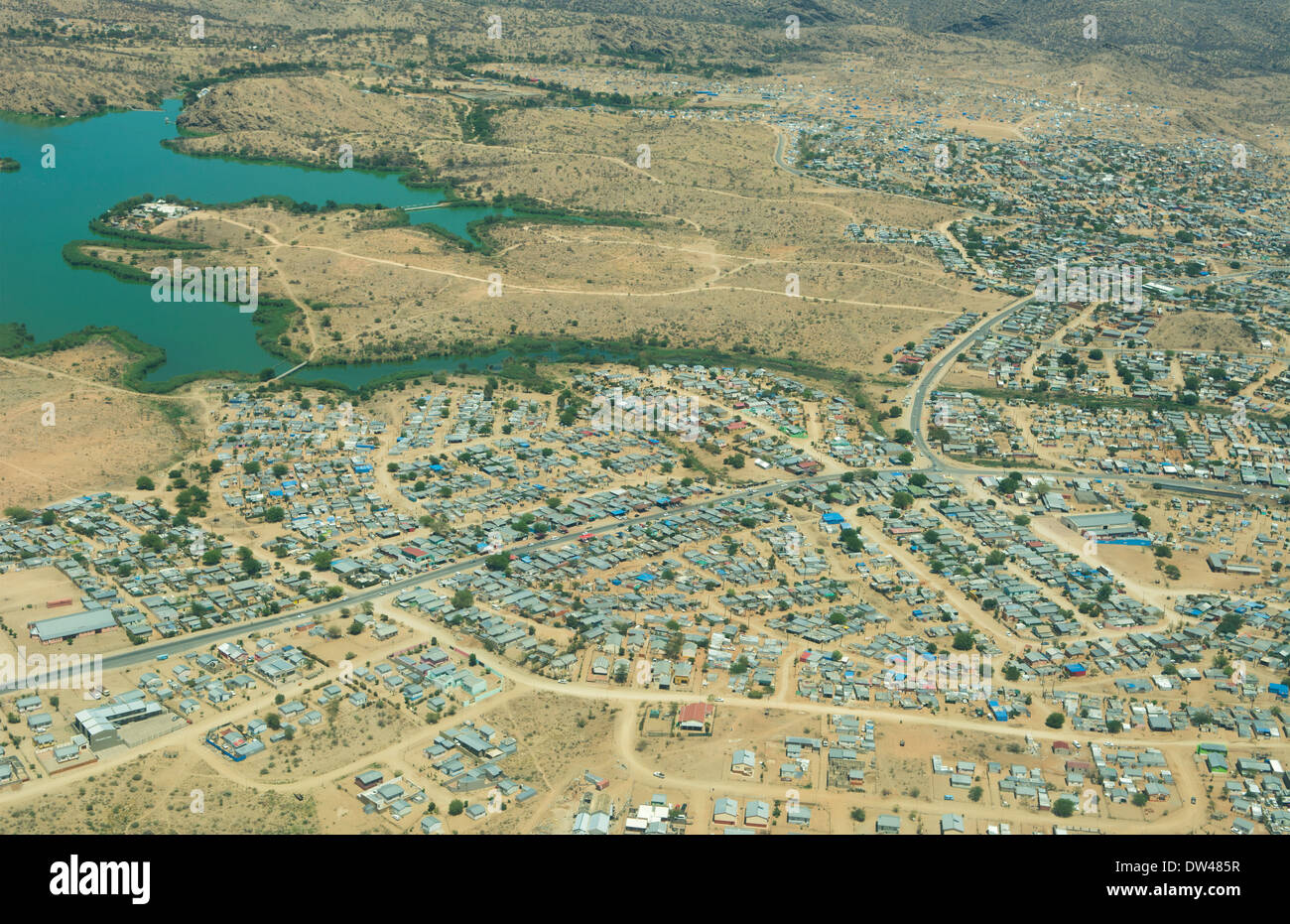 Windhoek namibia aerial from above hi-res stock photography and images ...
