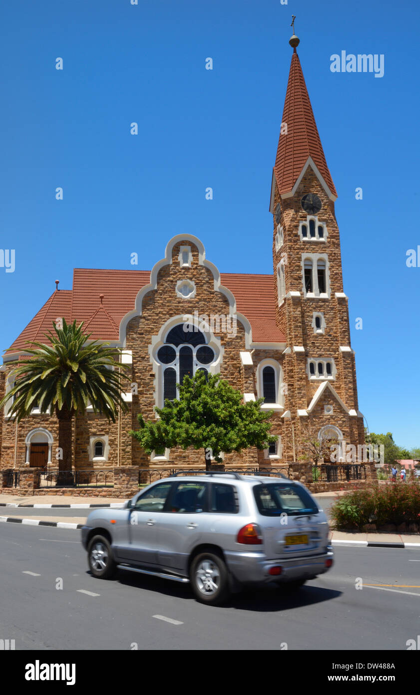Windhoek Namibia Africa famous historical Christ Church cathedral and ...