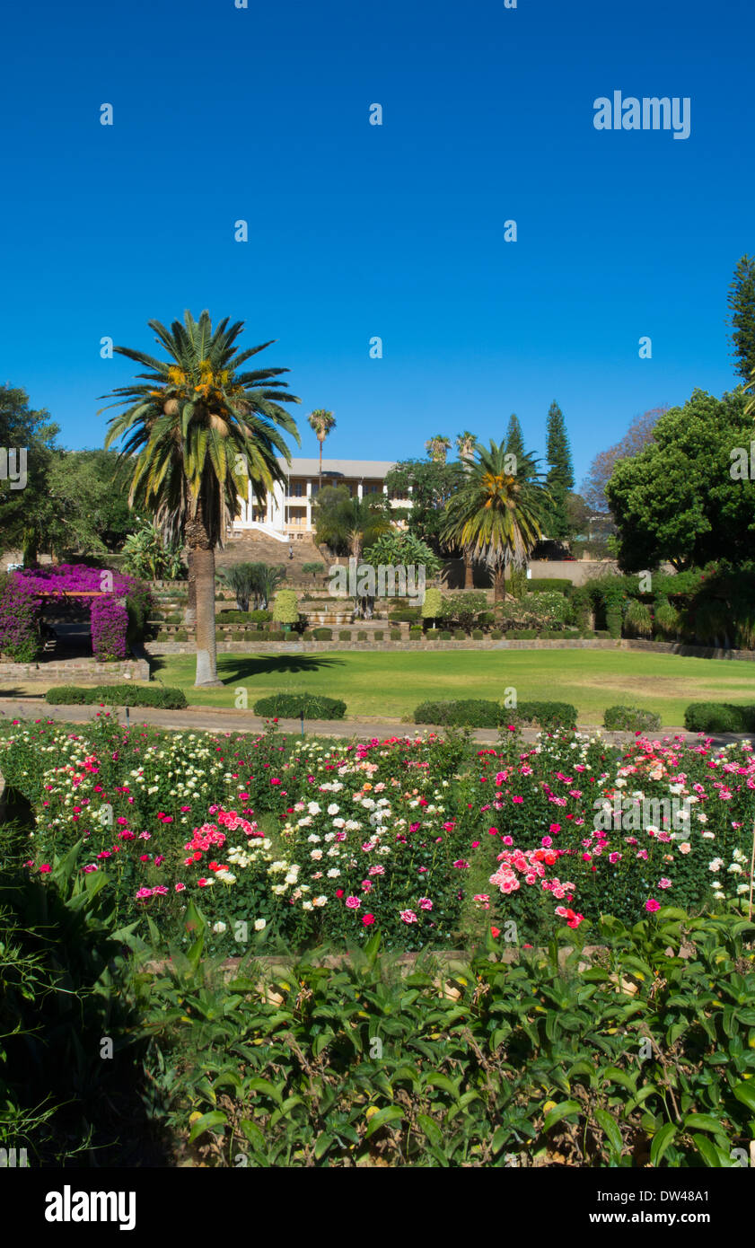 Windhoek Namibia Africa famous Parliament Gardens plants and green with ...