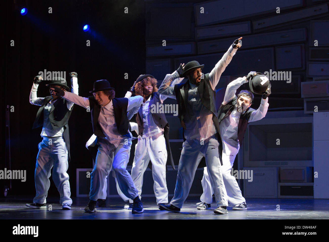 Street dance show "Blaze" at the Peacock Theatre, London, England ...