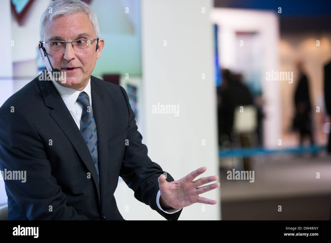 Barcelona, Spain. 27th February 2014. Spain intervention CEO of FC ...