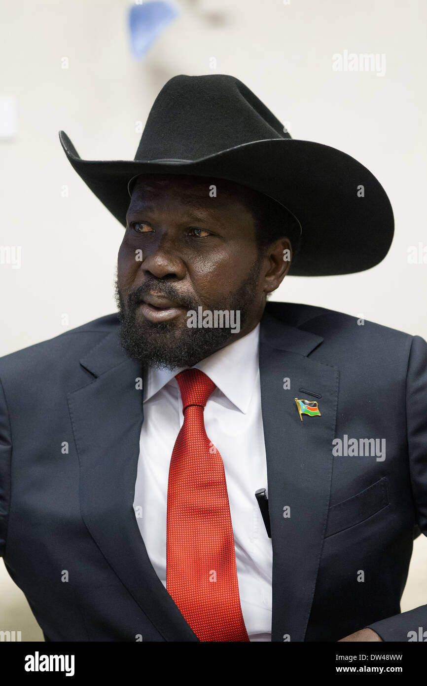 President South Sudan Salva Kiir Mayardit sudanese Stock Photo - Alamy