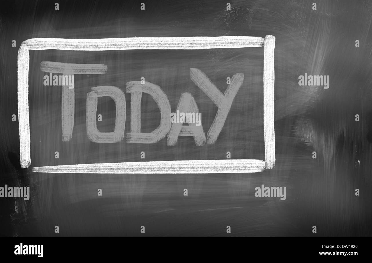 Tomorrow is today Black and White Stock Photos & Images - Alamy
