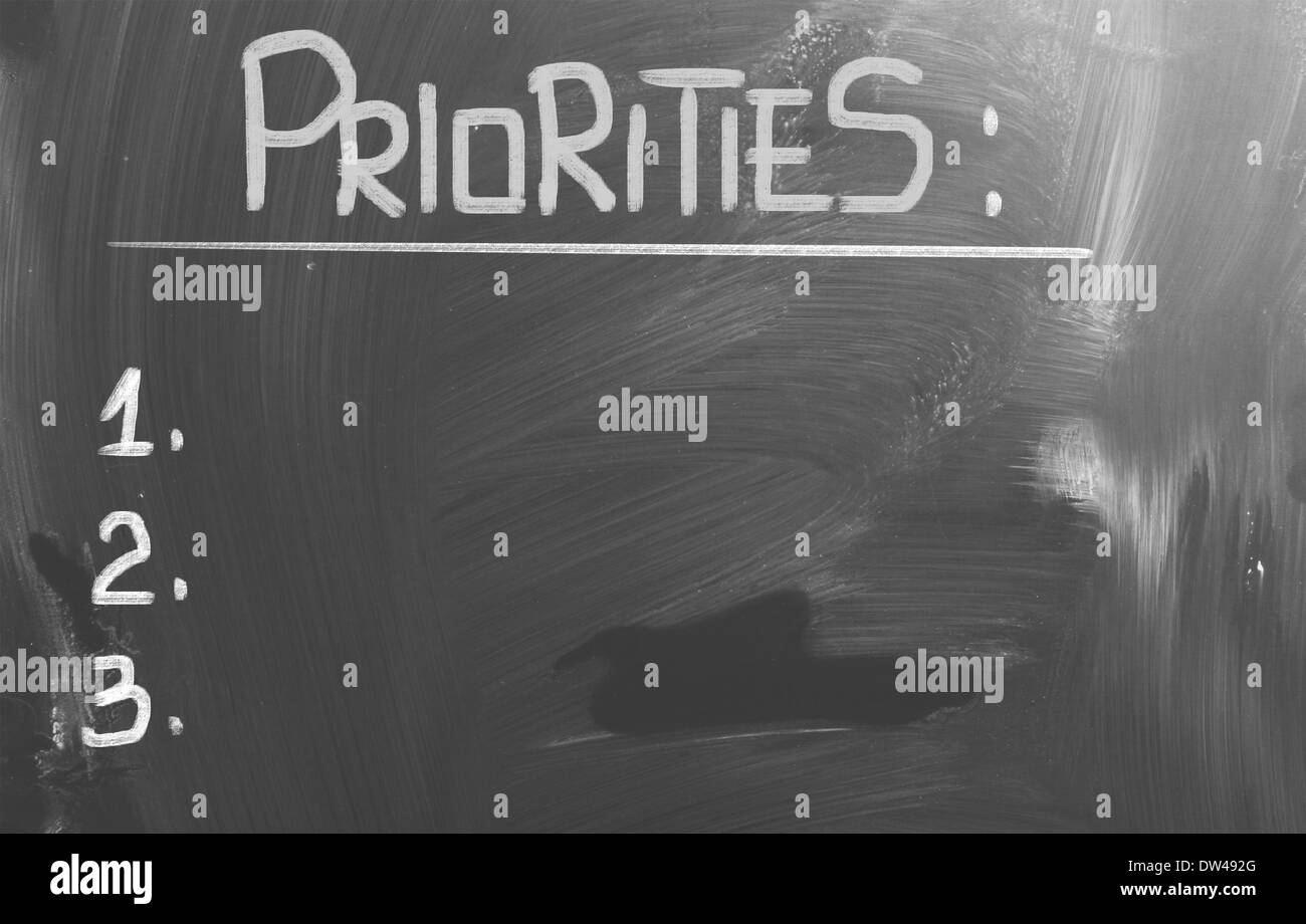 Prioritize concept Black and White Stock Photos & Images - Alamy