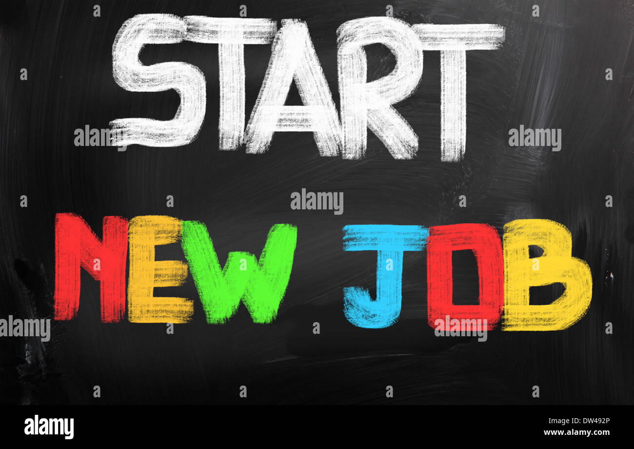 Start New Job Concept Stock Photo - Alamy