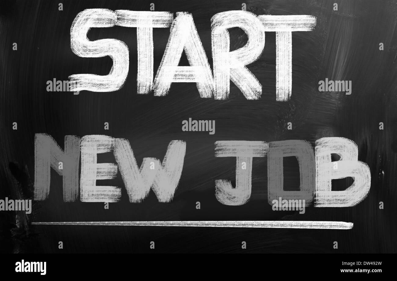 Start New Job Concept Stock Photo - Alamy
