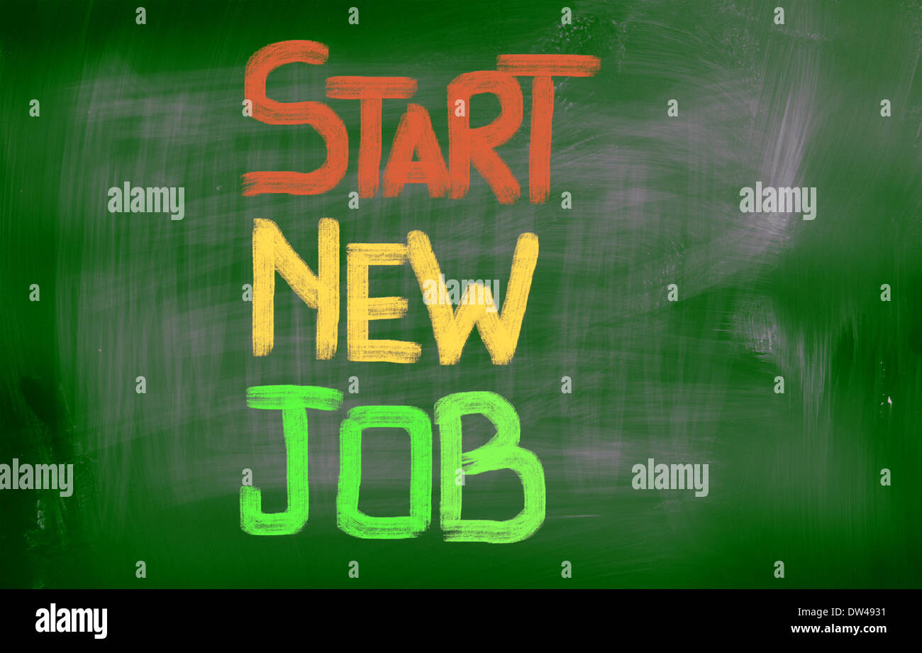 Start New Job Concept Stock Photo - Alamy