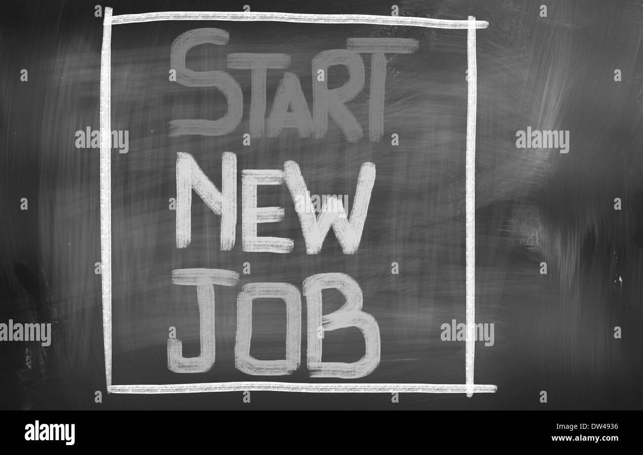 Start new job concept Black and White Stock Photos & Images - Alamy