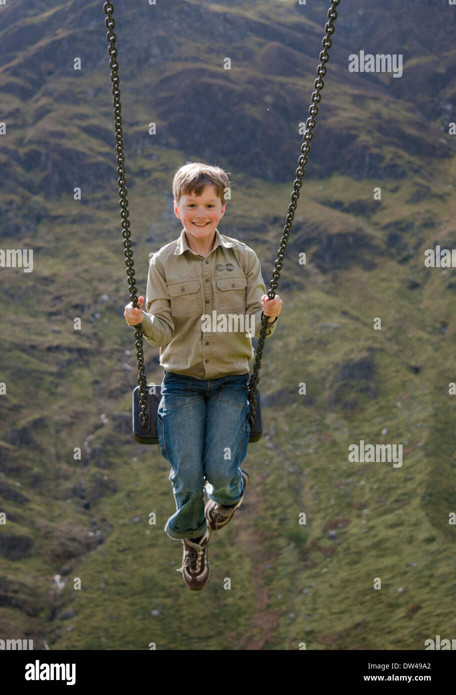 Swing high in air hi-res stock photography and images - Alamy