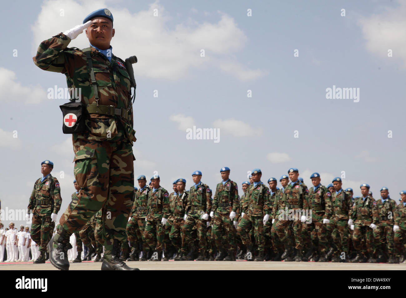 Cambodian troops hi-res stock photography and images - Alamy
