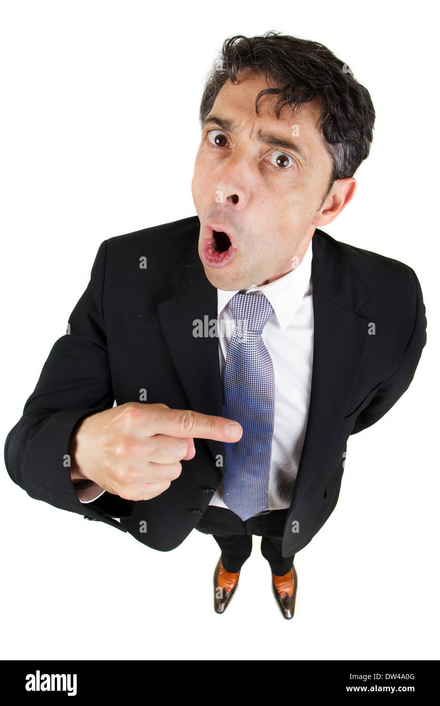 High angle portrait of a man denying his involvement in something and ...