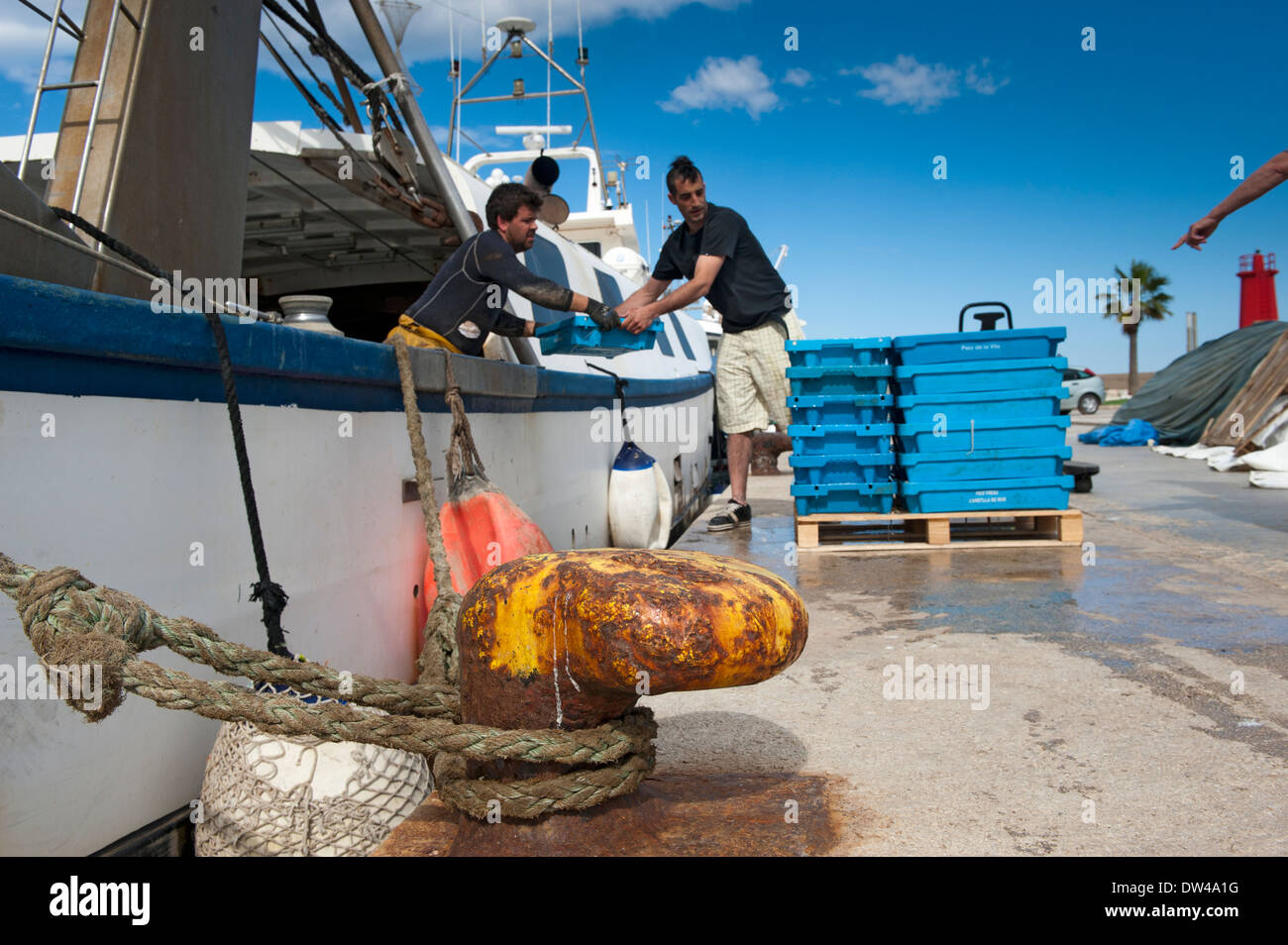 Trawler Landing Fish High Resolution Stock Photography and Images - Alamy