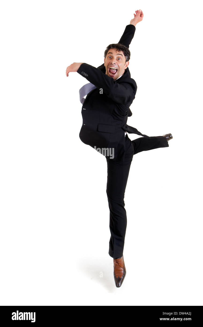 Man dancing in suit Cut Out Stock Images & Pictures - Alamy