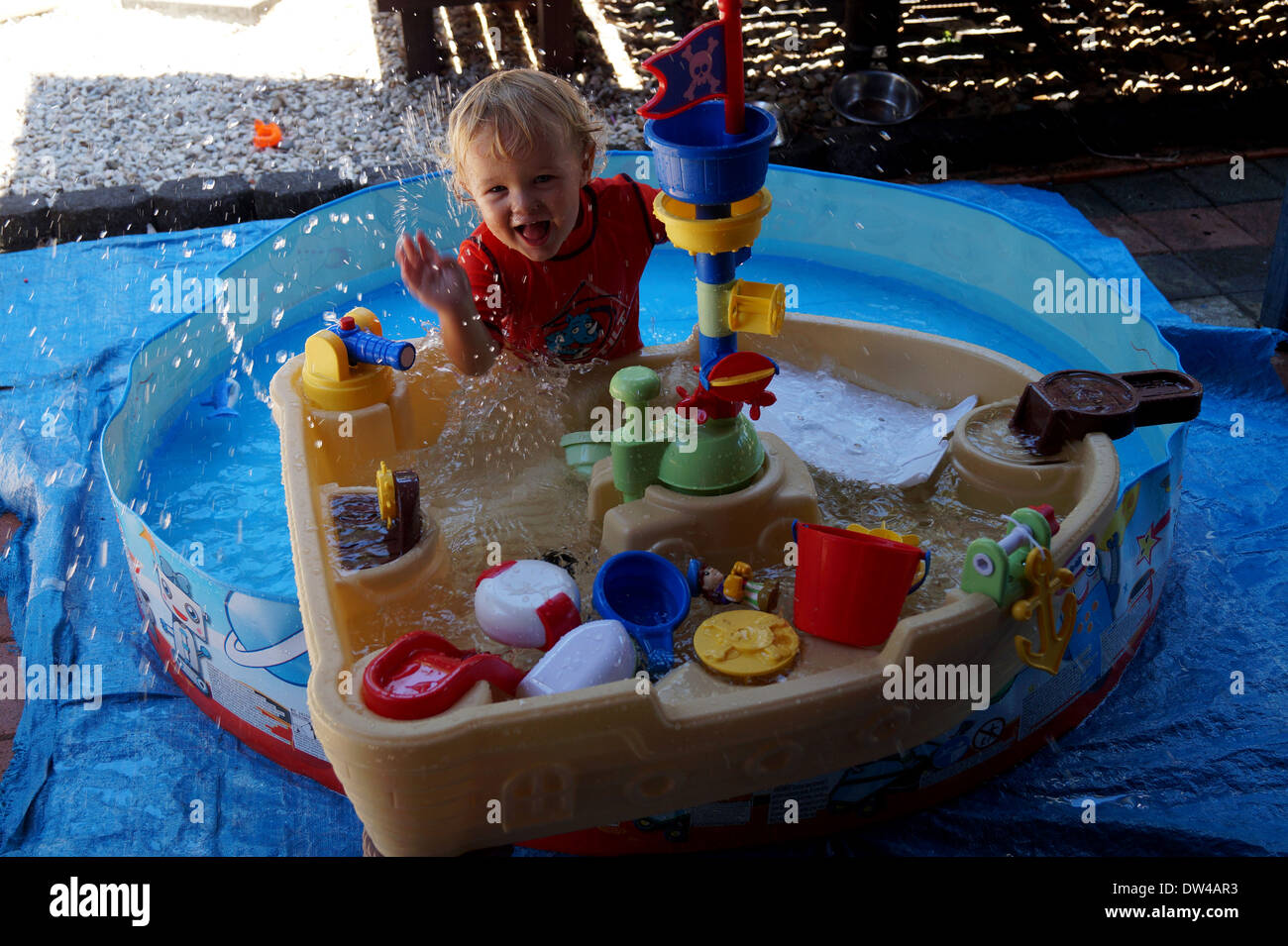 Splashing in water Stock Photo - Alamy
