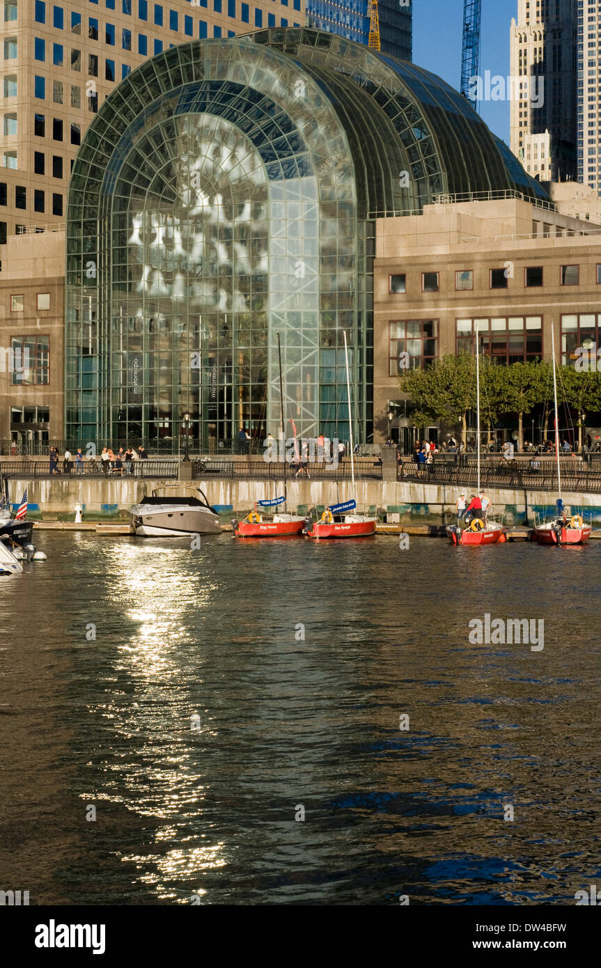 World Financial Center office buildings in the financial district of ...