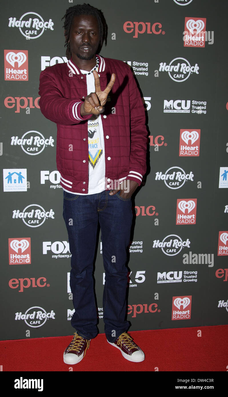 Emmanuel Jal attends Hard Rock Rocks Times Square at Hard Rock Cafe ...