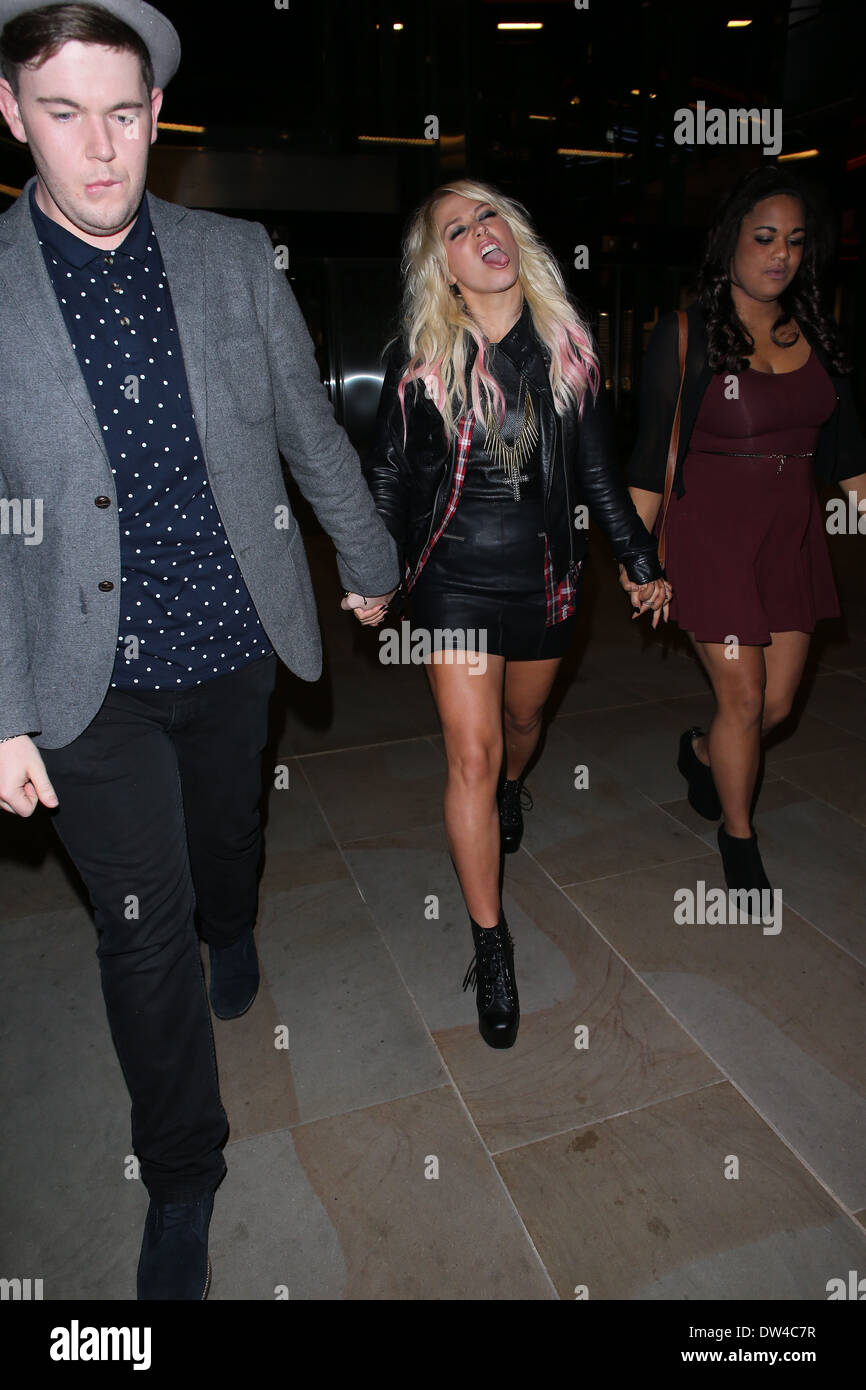 Amelia Lily and Craig Carlton leaving Leigh-Anne Pinnock's 21st ...