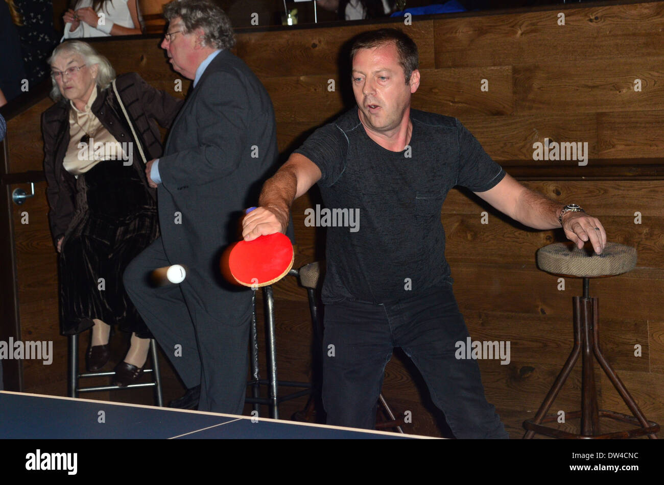 Matthew Freud plays ping pong at Bounce launch party in Holborn. Europe ...