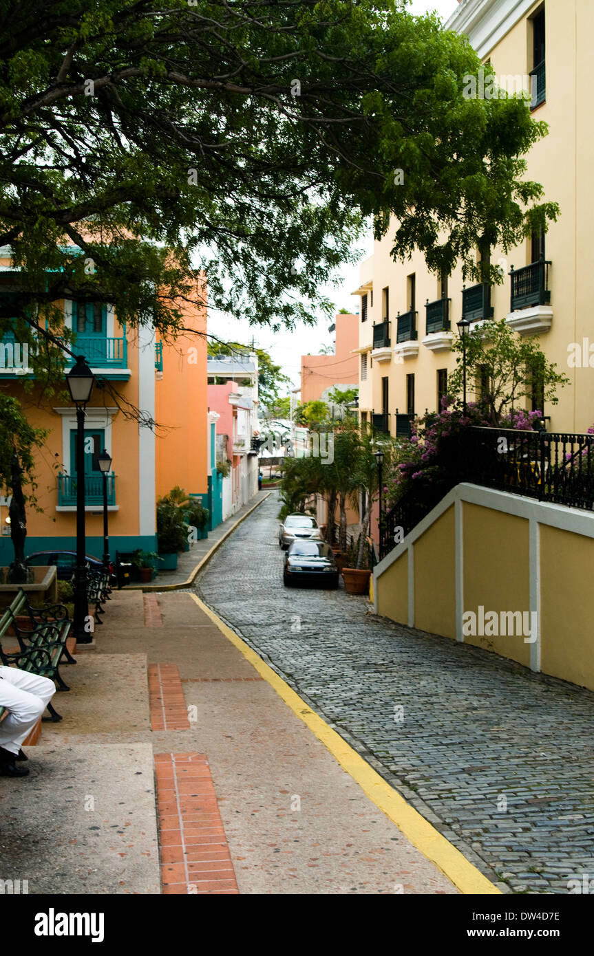 Street in San Juan,Puerto Rico Stock Photo - Alamy