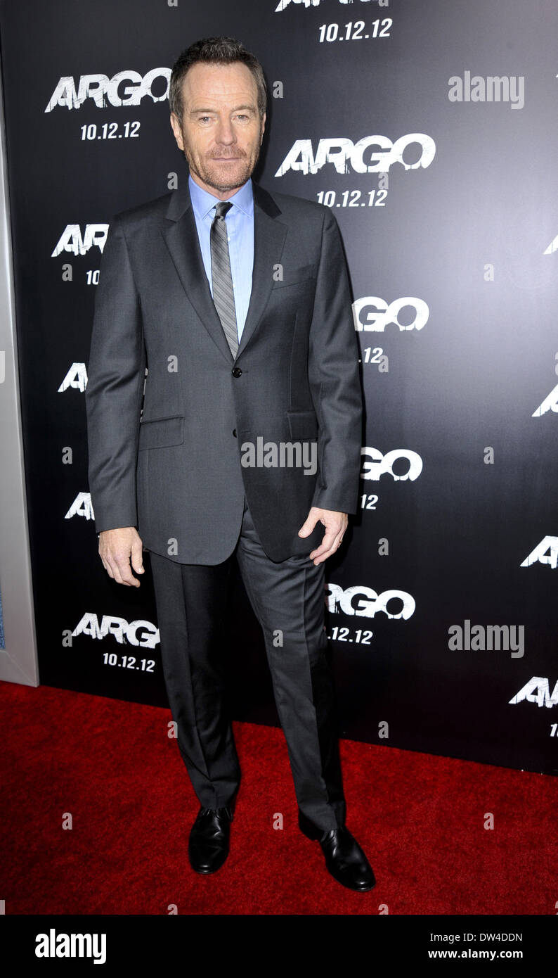 Bryan Cranston arrives at the 'Argo' - Los Angeles Premiere at AMPAS ...