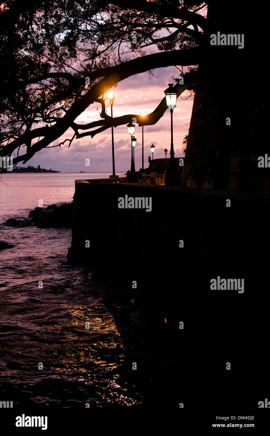 Sunset in San Juan,Puerto Rico Stock Photo - Alamy