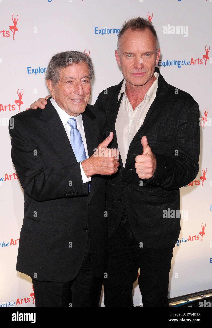 Sting aka Gordon Sumner and Tony Bennett 6th annual Exploring the Arts ...