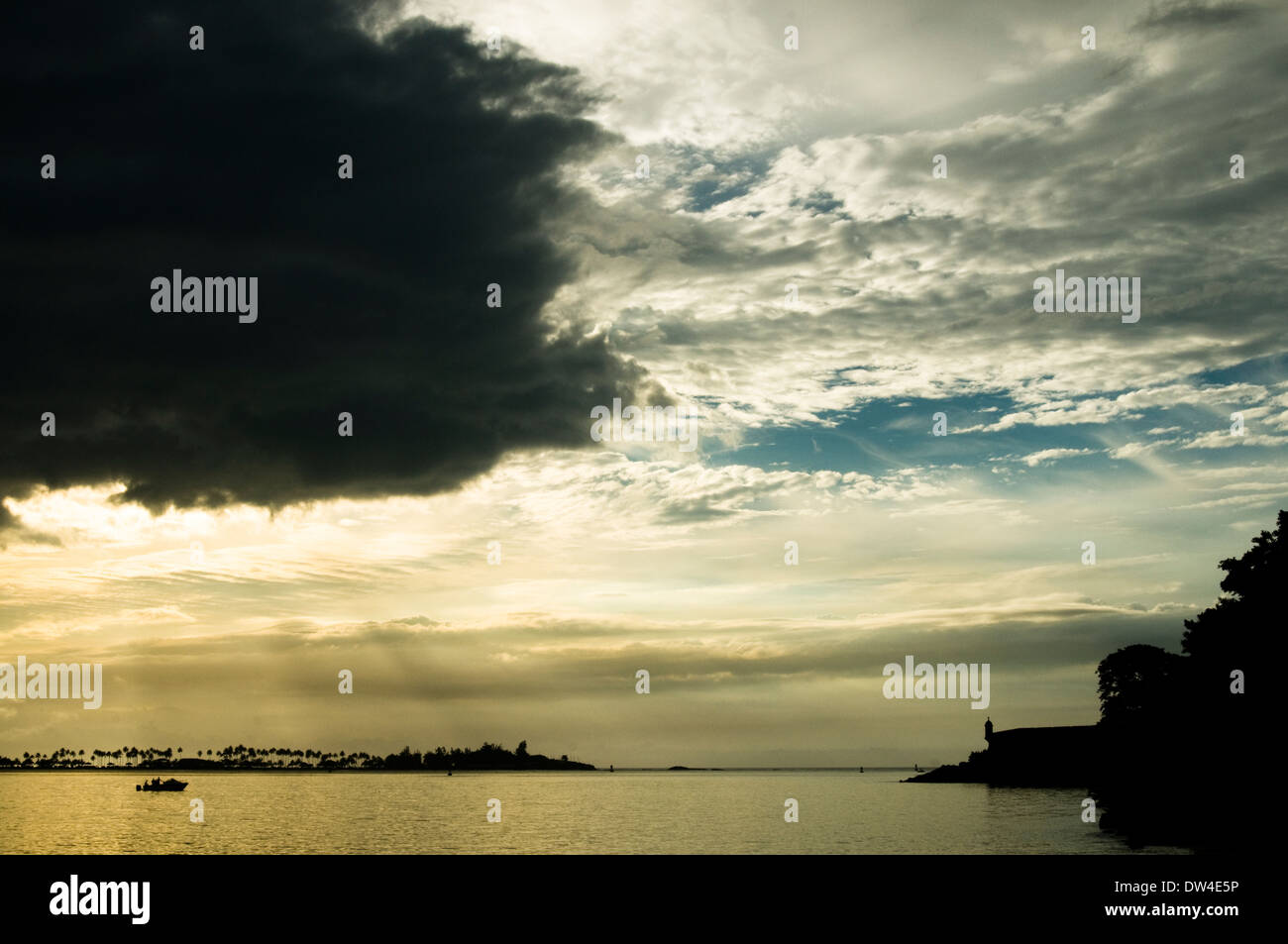 Sunset in San Juan,Puerto Rico Stock Photo - Alamy