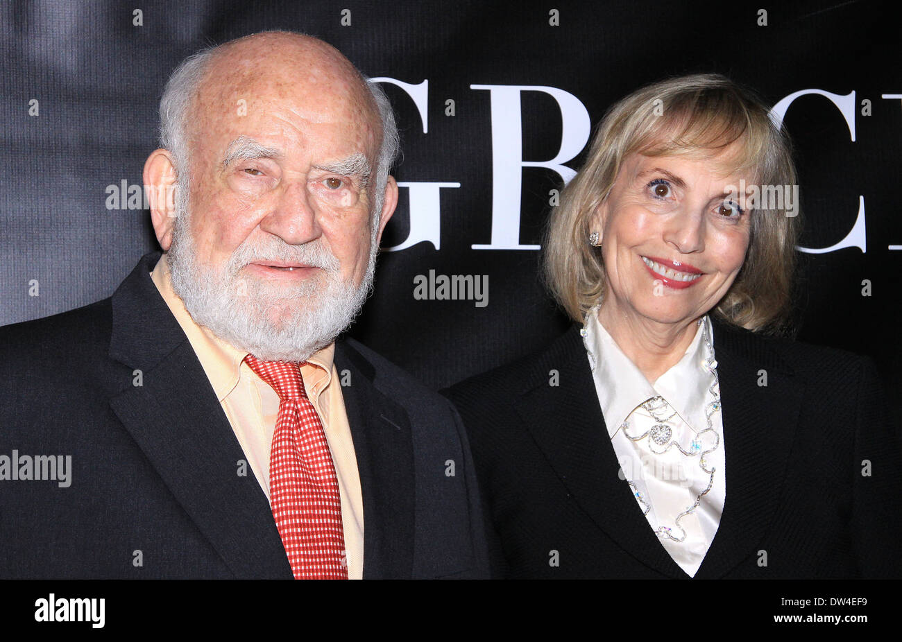 Edward Asner and Cindy Gilmore Asner Broadway opening night of 'Grace ...