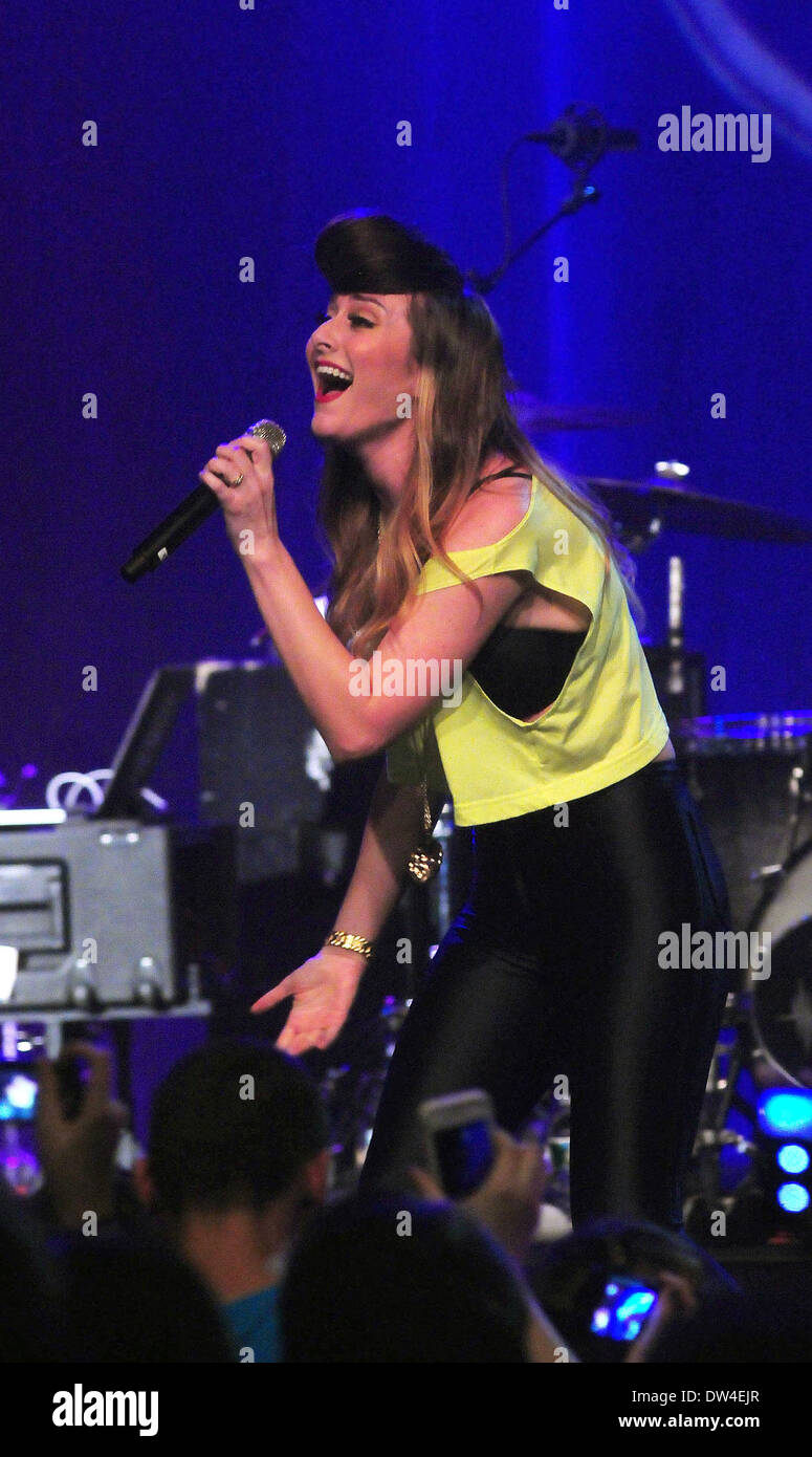 Amy Heidemann performs live at the Hard Rock Rocks Times Square at Hard ...