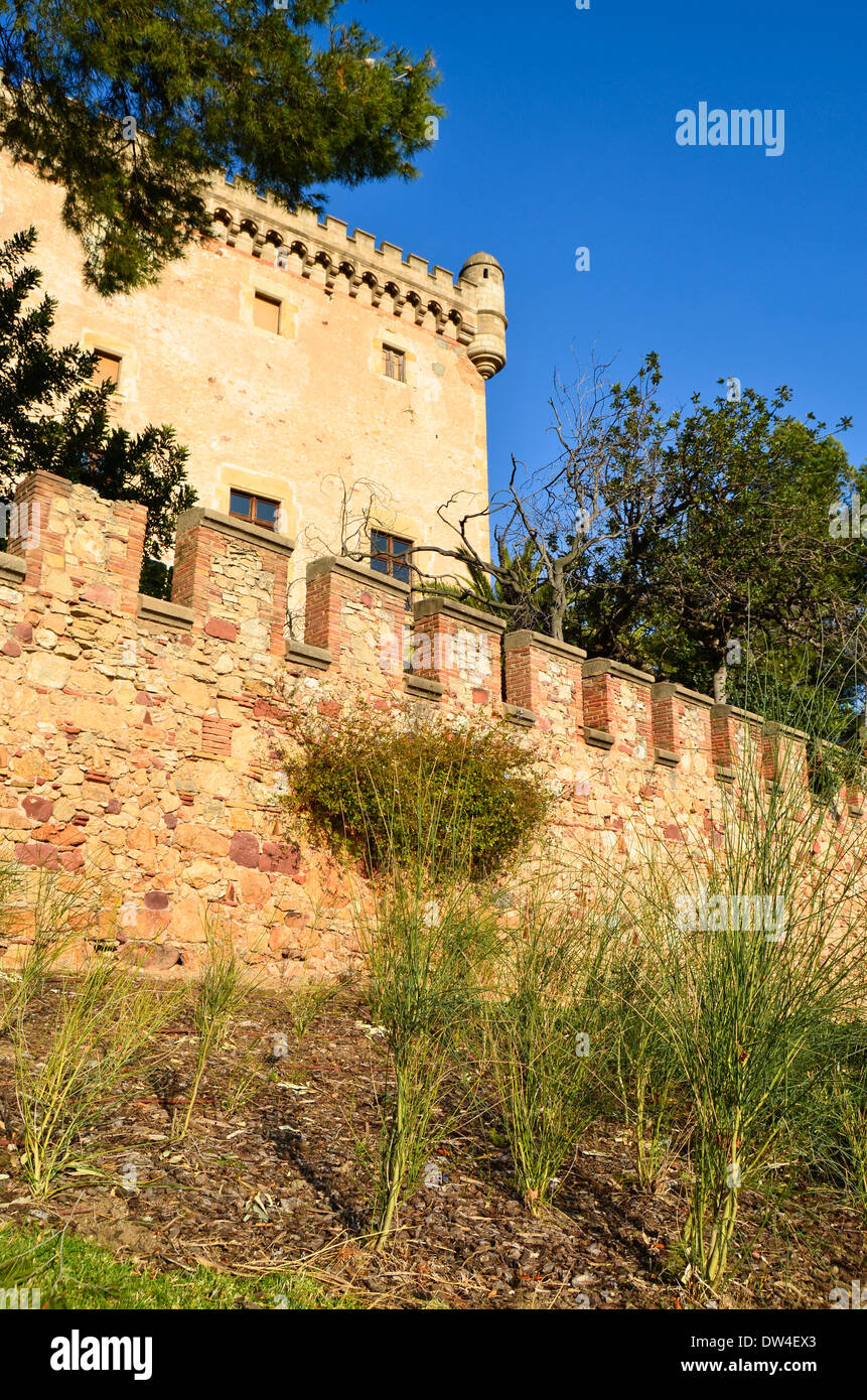 Castle in Castelldefels. Barcelona, Catalonia, Spain Stock Photo - Alamy