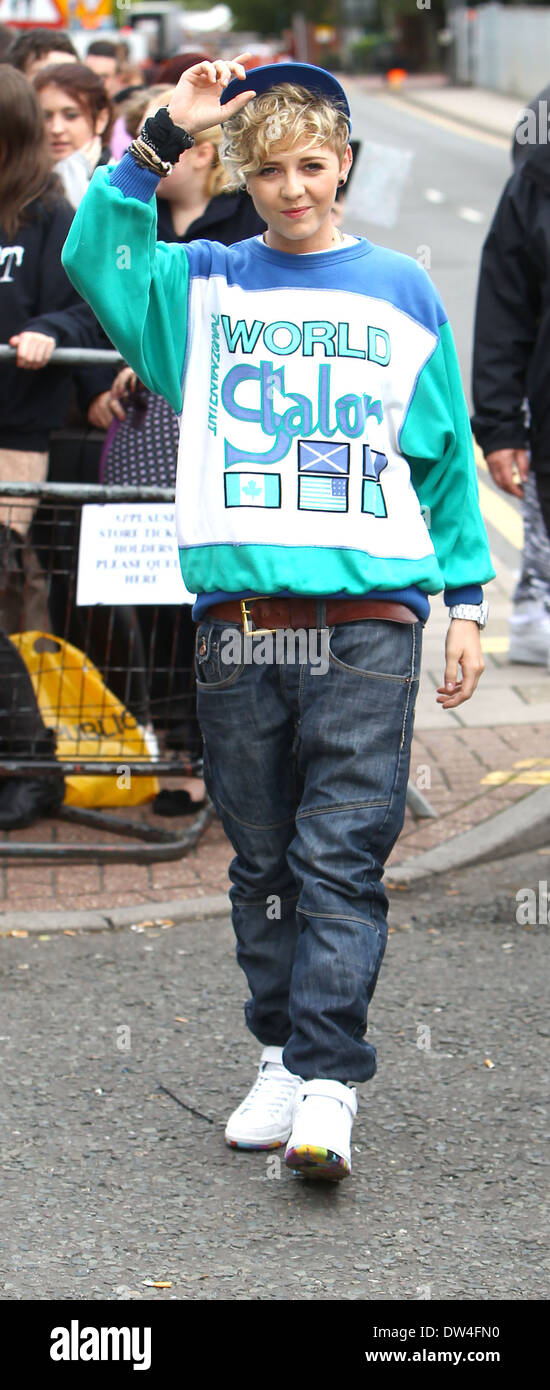 Charlotte Rundle of MK1 X Factor contestants arrive at rehearsal ...