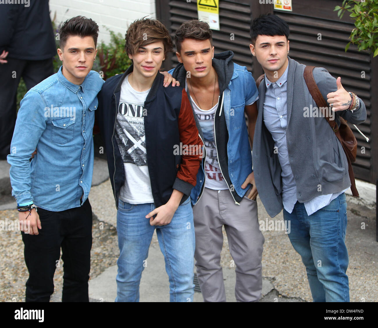 Jamie Hamblett, George Shelley, Josh Cuthbert and Jaymi Hensley of ...